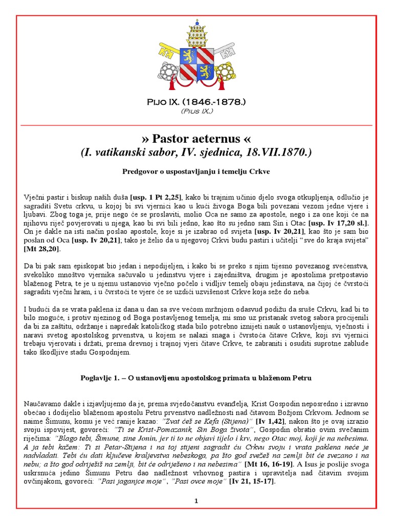 Pastor Aeternus | PDF