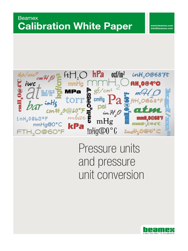 Pressure Unit Conversion | PDF | Pressure | Pascal (Unit)