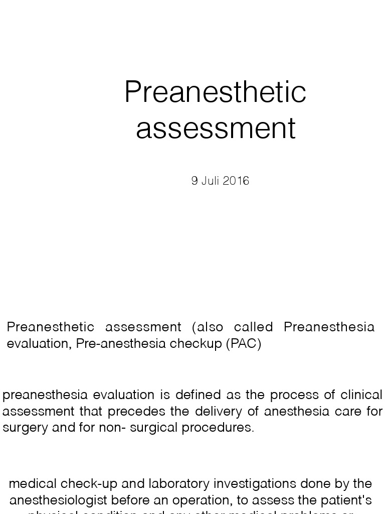 Preanesthesia Introduction | PDF | Echocardiography | Anesthesia