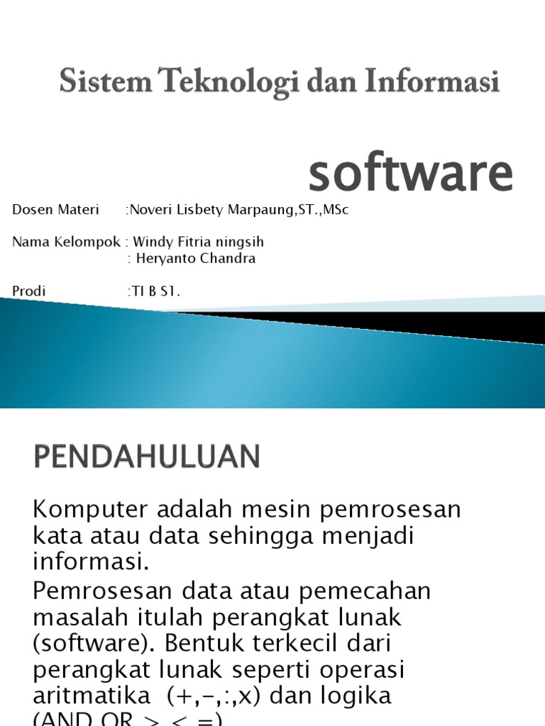 Materi Software PDF | PDF | Komputer