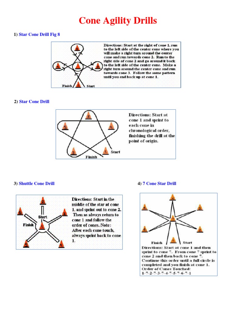 Cone Agility Drill | PDF