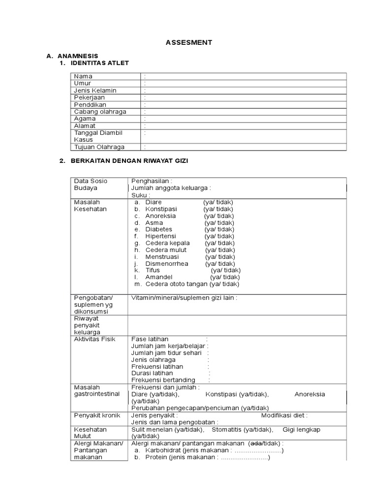 Form Assesment | PDF