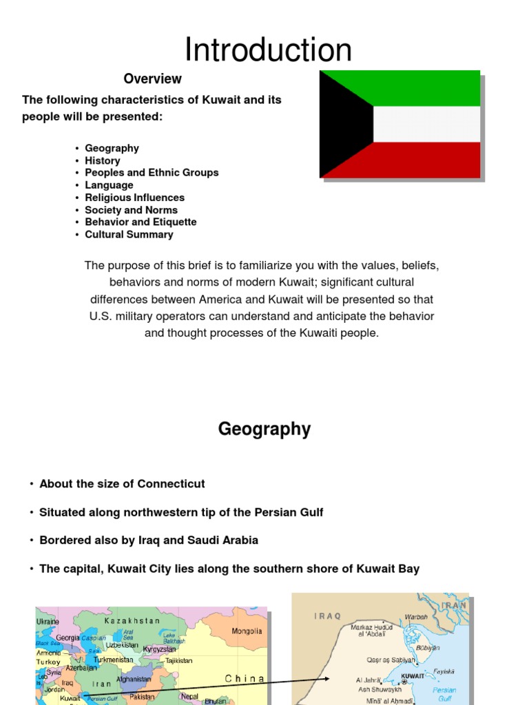 Kuwait Country Orientation-Culture Brief-June 2018 | PDF | Kuwait ...
