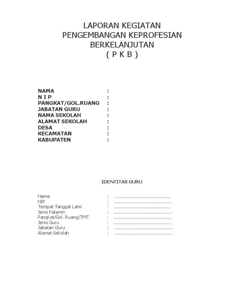 Laporan Kegiatan PKB | PDF