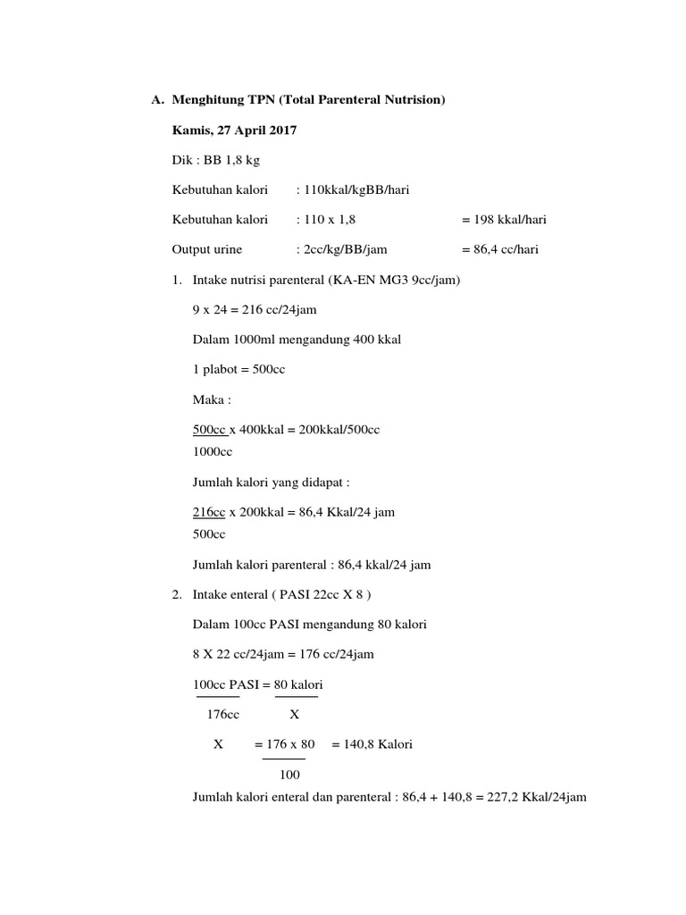 Menghitung TPN | PDF