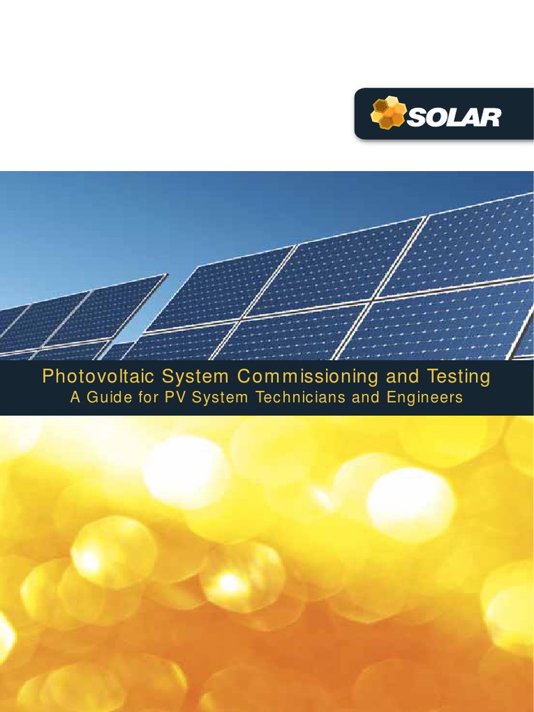 PV Testing Guide | PDF | Photovoltaic System | Photovoltaics