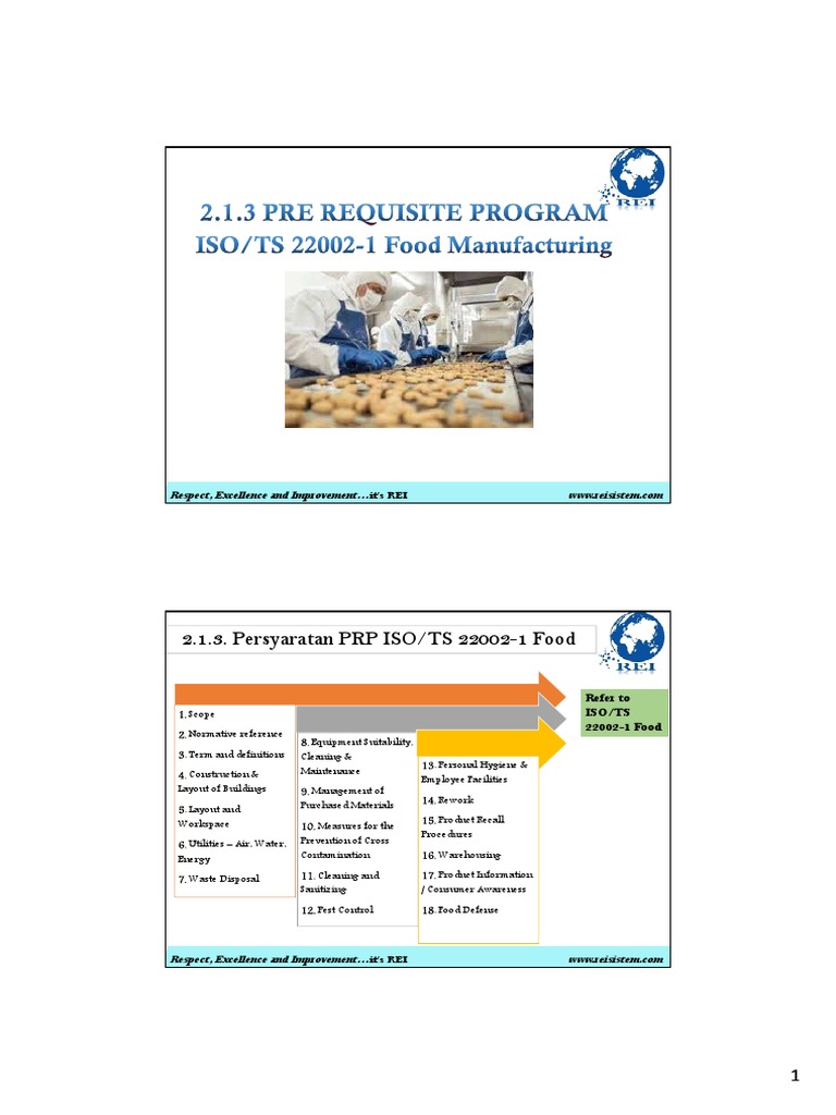 Iso Ts PRP Food Part 2 | PDF