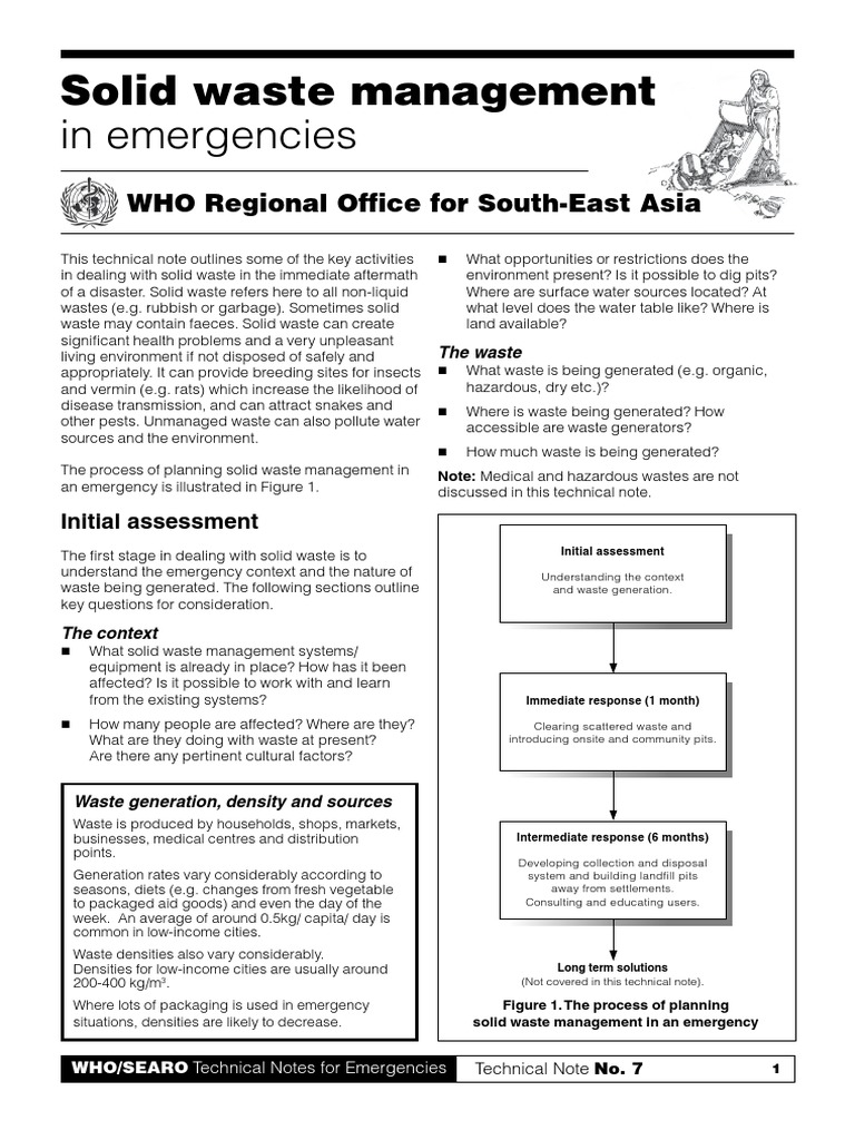 Emergency Solid Waste Management Guide | PDF | Waste Management ...