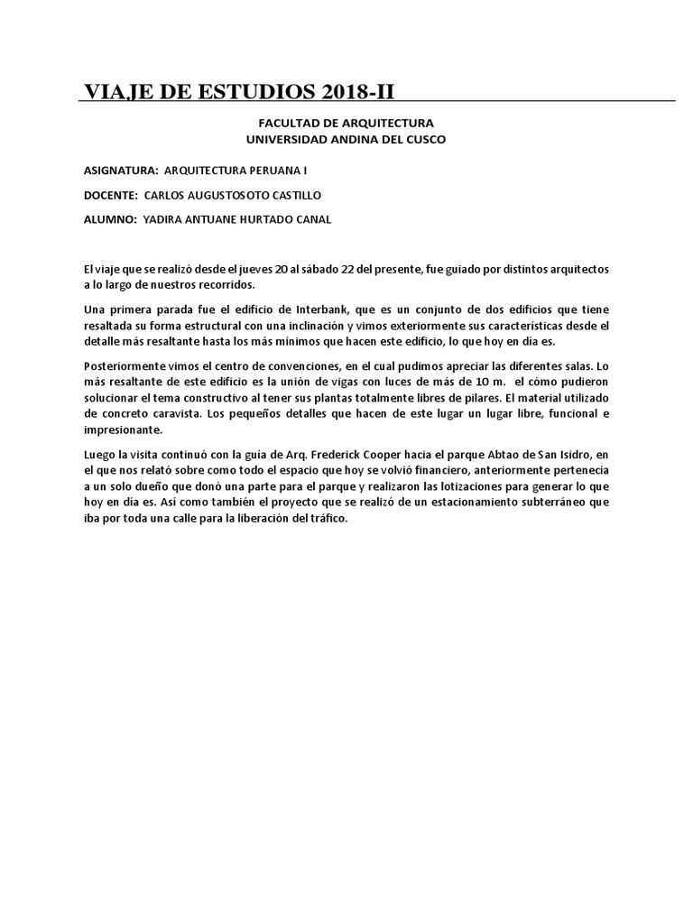 Viaje de Estudios