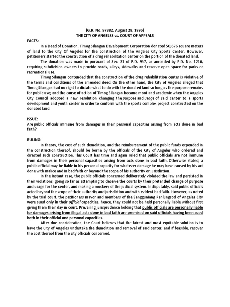 Public Officials Can Be Held Personally Liable for Damages Resulting ...