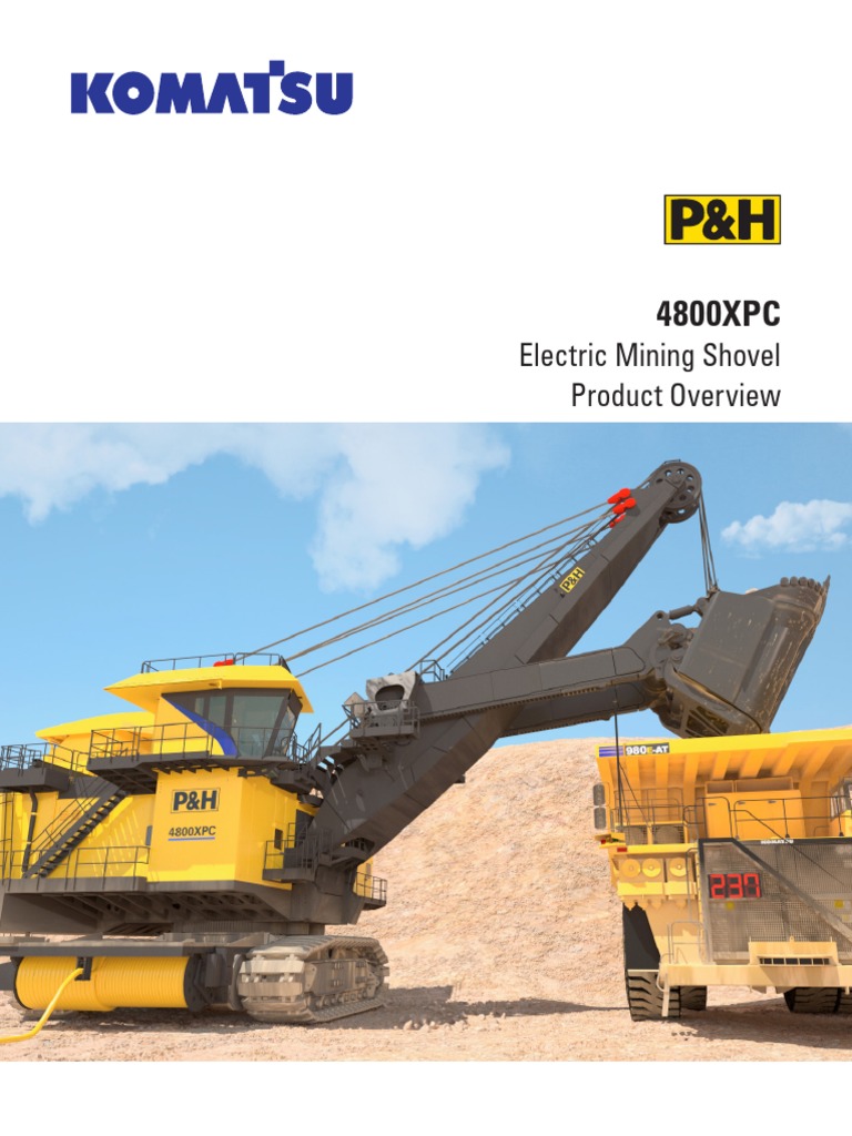 4800xpc Electric Rope Shovel Brochure | PDF | Bearing (Mechanical) | Mining