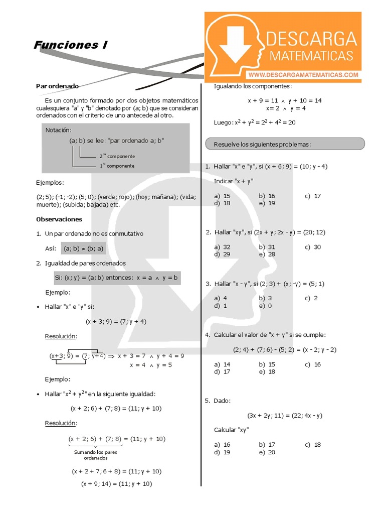 19 Descargar Funciones - Algebra Tercero de Secundaria | PDF | Función ...