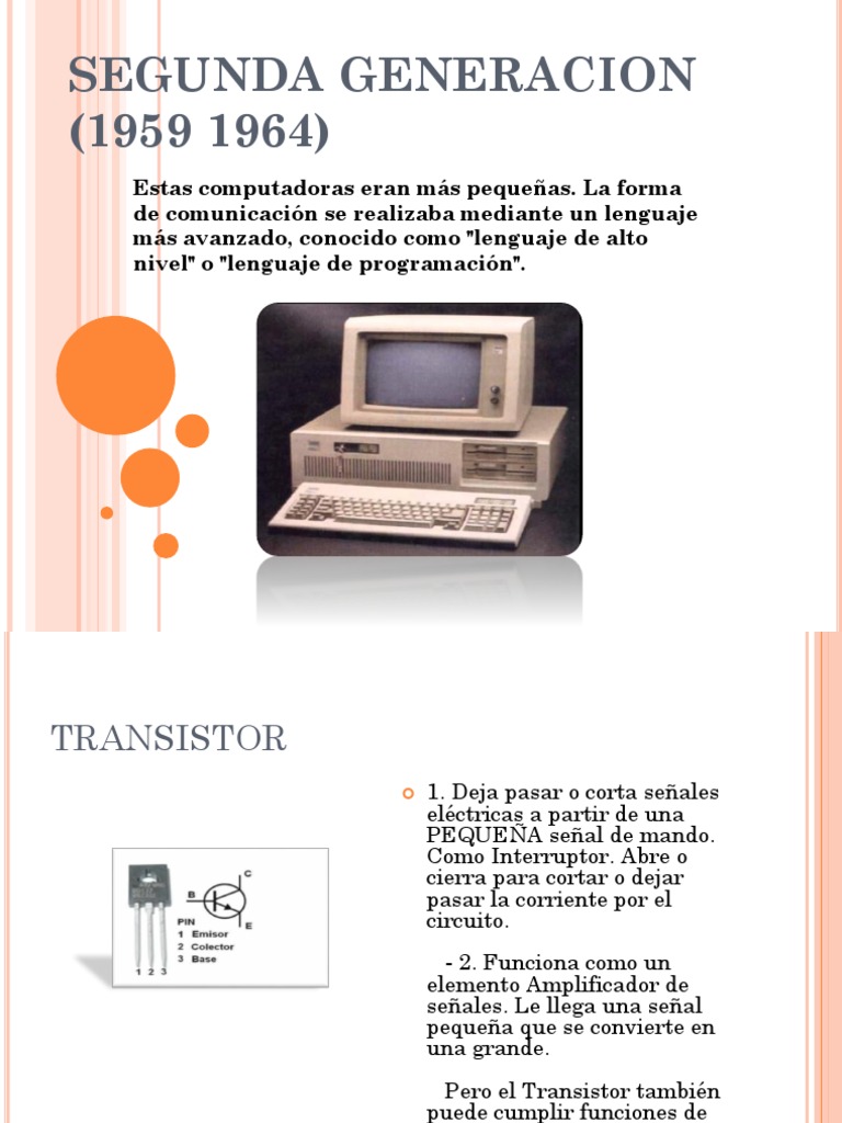 Segunda Generacion (1959 1964) | PDF | Circuito integrado | Ibm