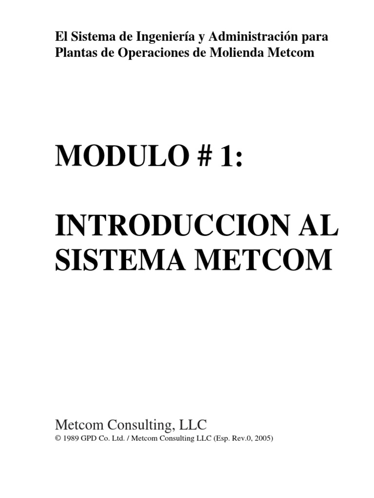 Modulo 1 MetCom PDF | PDF | Simulación | Diseño