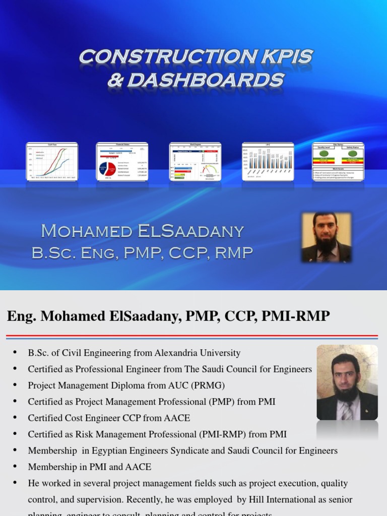 Construction KPIs & Dashboards PDF | PDF | Performance Indicator ...