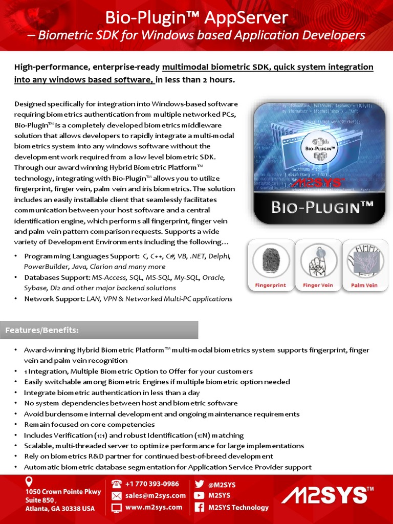 Bio Plugin | PDF | Biometrics | Fingerprint