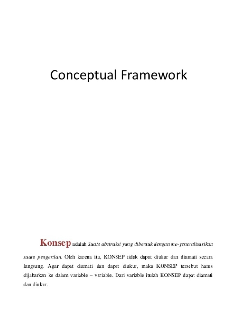 Conceptual Framework | PDF
