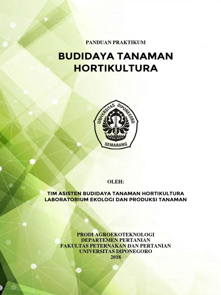 Modul Praktikum Budidaya Tanaman Hortikultura | PDF