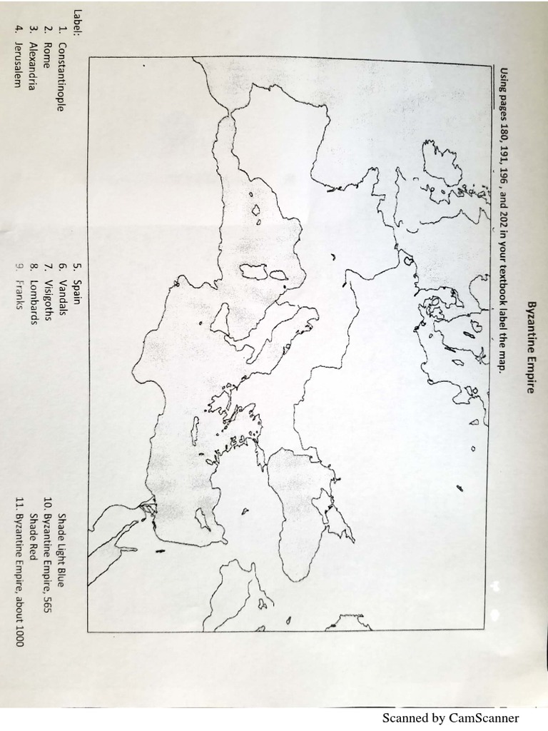 Byzantine Empire Map | PDF