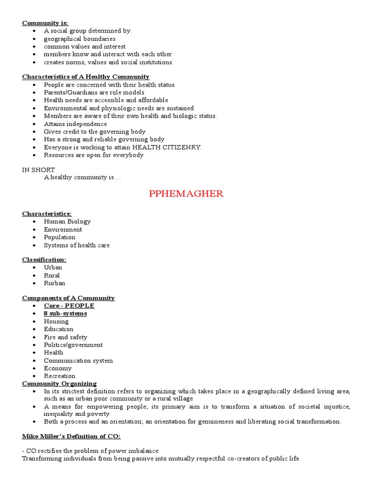 Handout COPAR | PDF | Community Organizing | Community