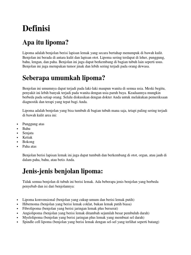 Lipoma | PDF | Gaya Hidup
