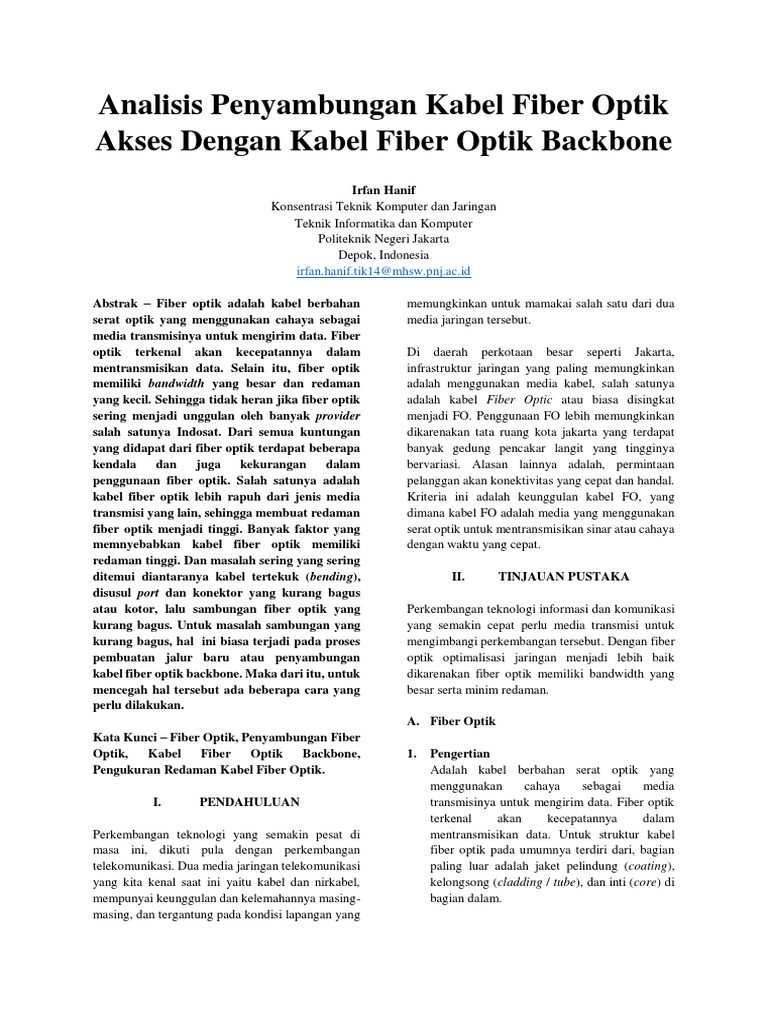 Basics of Fiber Optics | PDF
