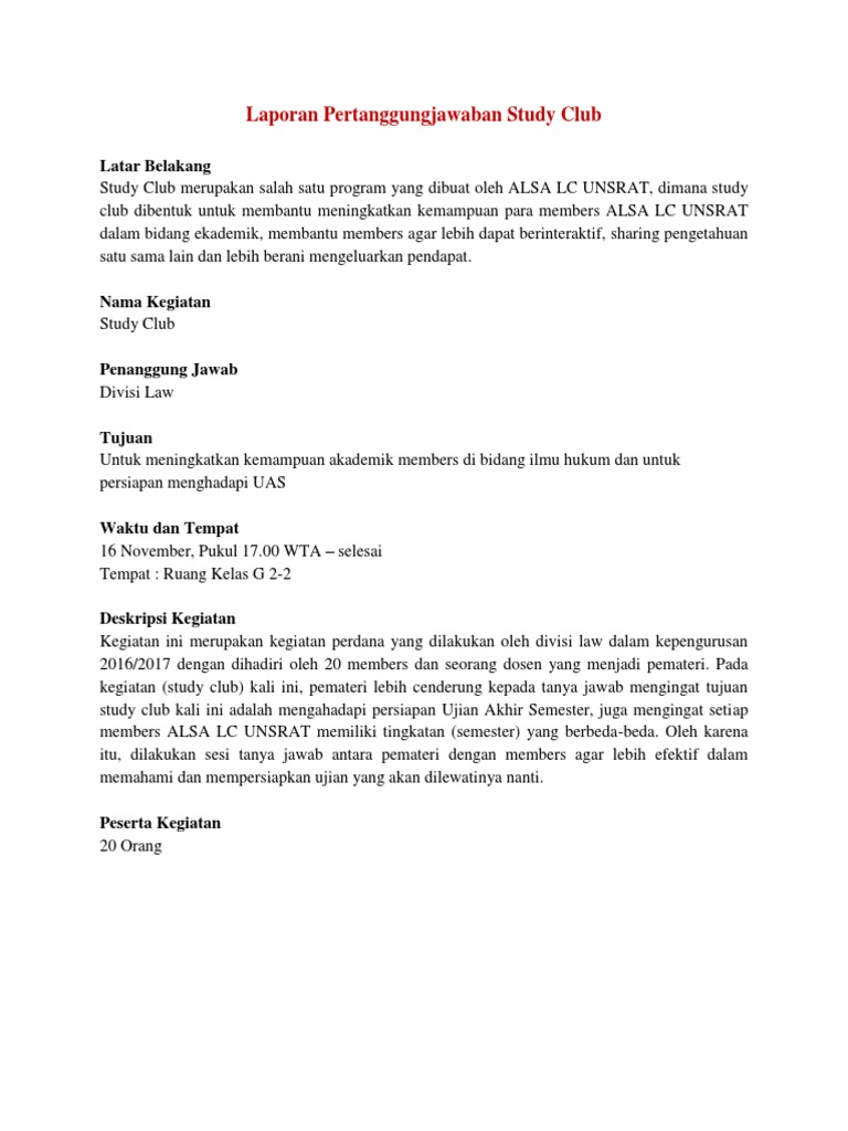 LPJ Study Club | PDF