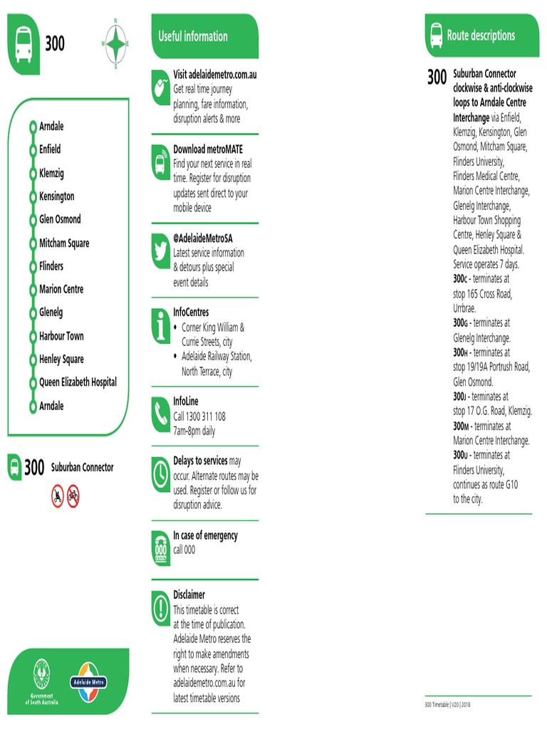 300 Bus Timetable and Route Details | PDF | Public Transport | Transport
