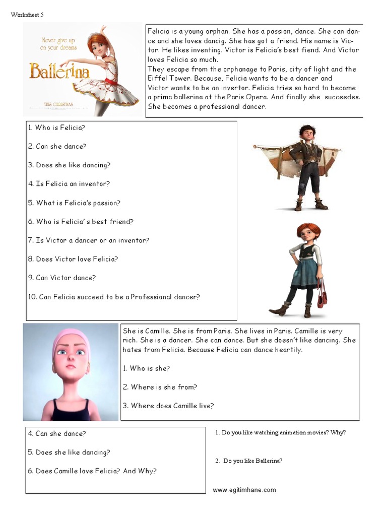 English Worksheet - Class 5 | PDF