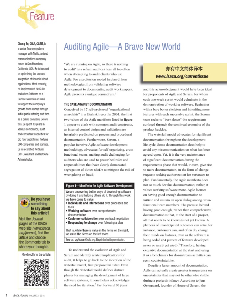 Auditing Agile | PDF | Agile Software Development | Scrum (Software Development)