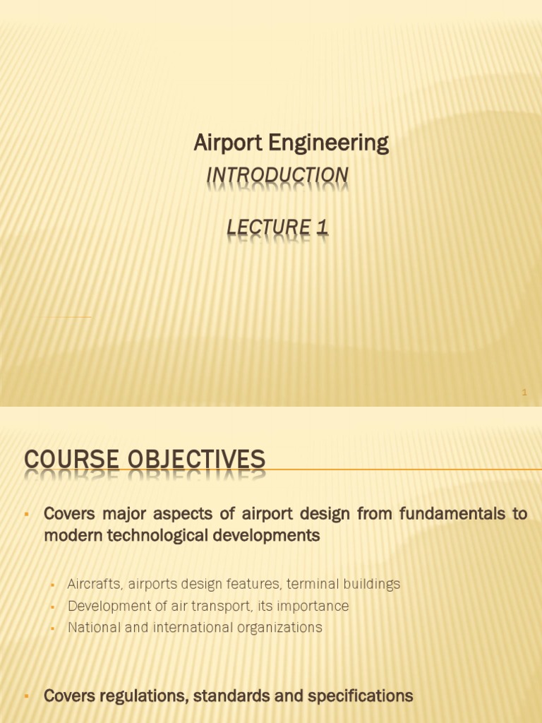 Lecture 1 | PDF | Aviation | Airlines