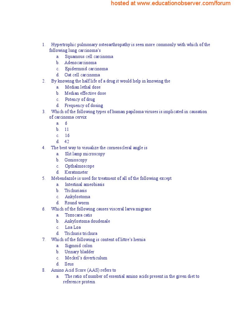 AIIMS PG 2005 Question Paper PDF | PDF | Vertebra | Leukemia
