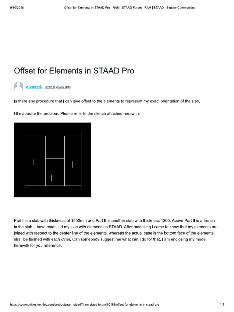 Off Setting of Plate Elements in Staad | PDF