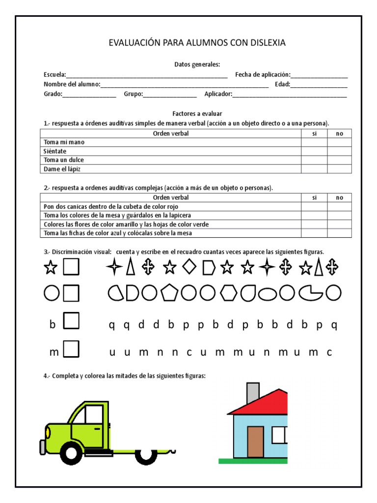 Evaluación Dislexia | Dislexia | Comunicación humana | Prueba gratuita ...