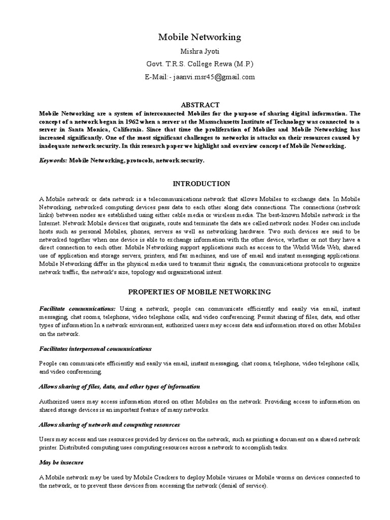 Introduction To Computer Networking | PDF | Wireless | Computer Network