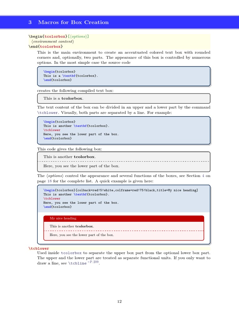 Creating Accentuated Colored Text Boxes with the tcolorbox Environment ...