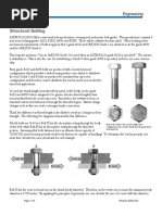 A325 and A490 Bolt Grip Length Chart | PDF | Screw | Materials