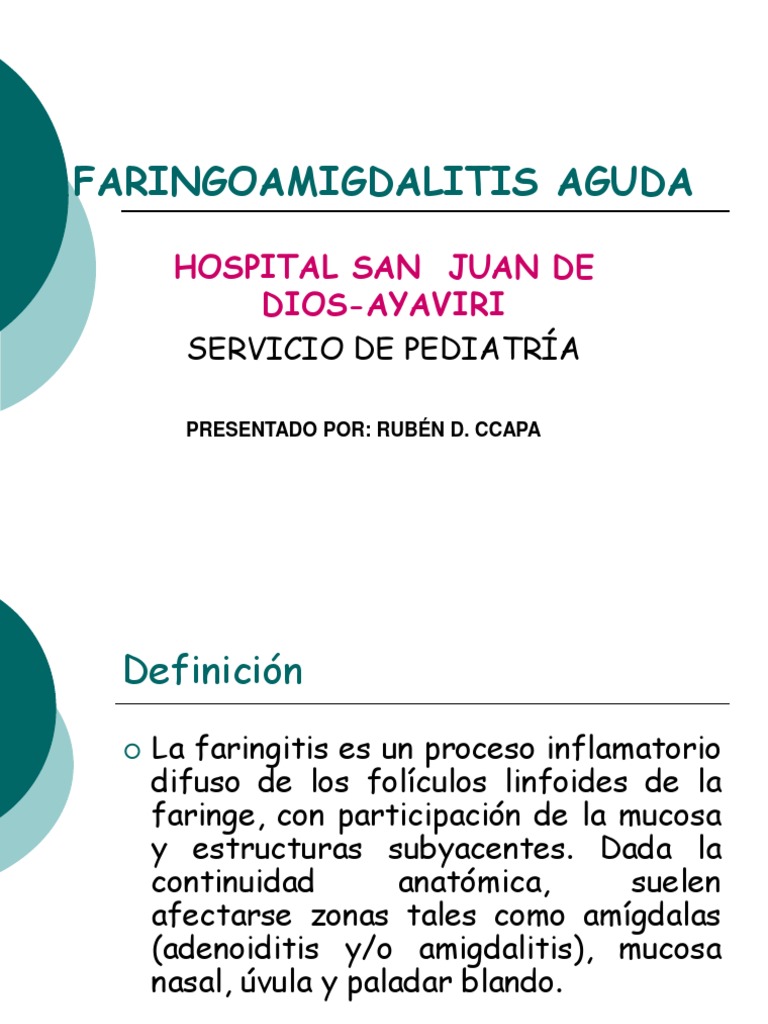 Faringitis Aguda | PDF | Microbiología | Rtt