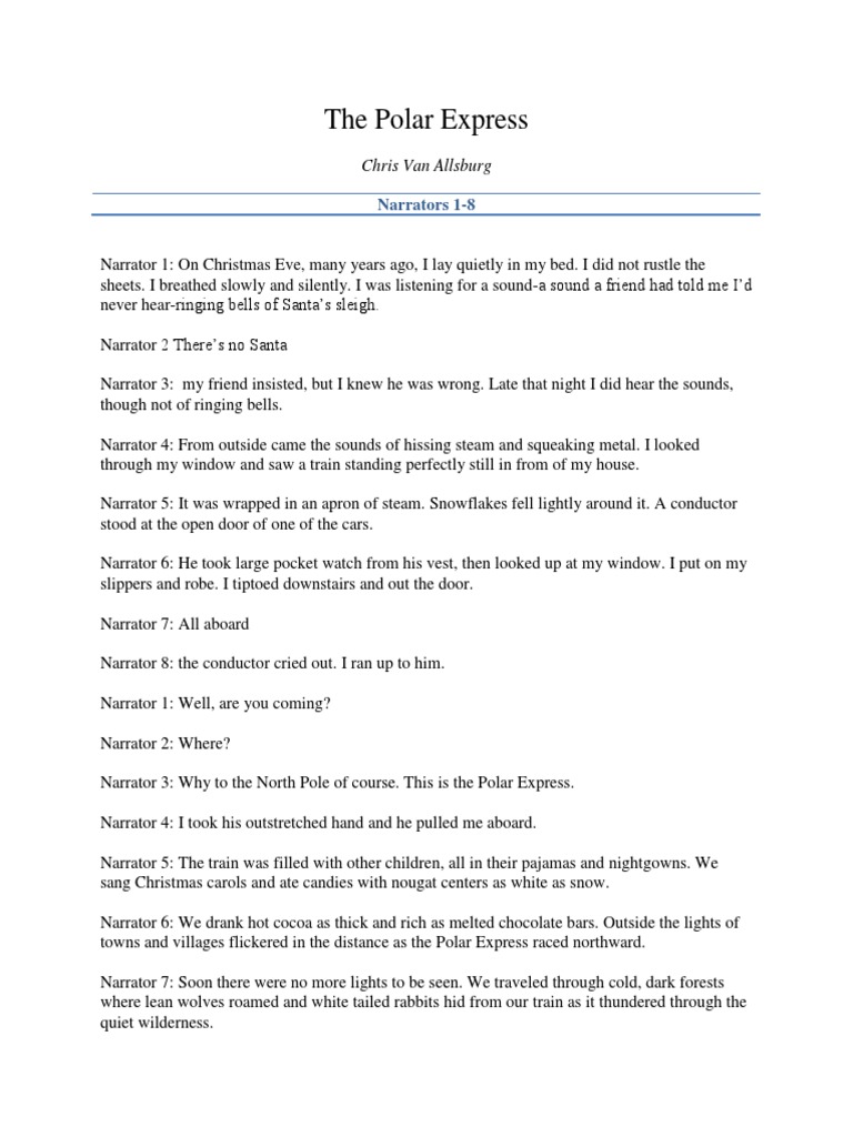 The Polar Express | PDF | Santa Claus | Christmas