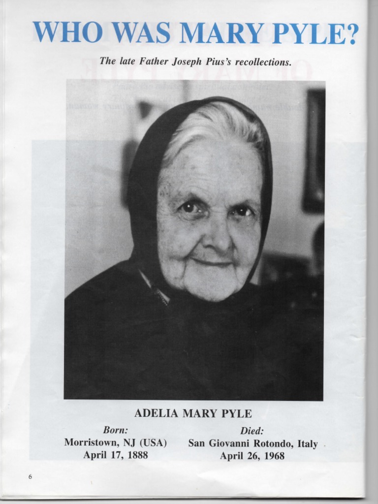 Who Was Mary Pyle | PDF