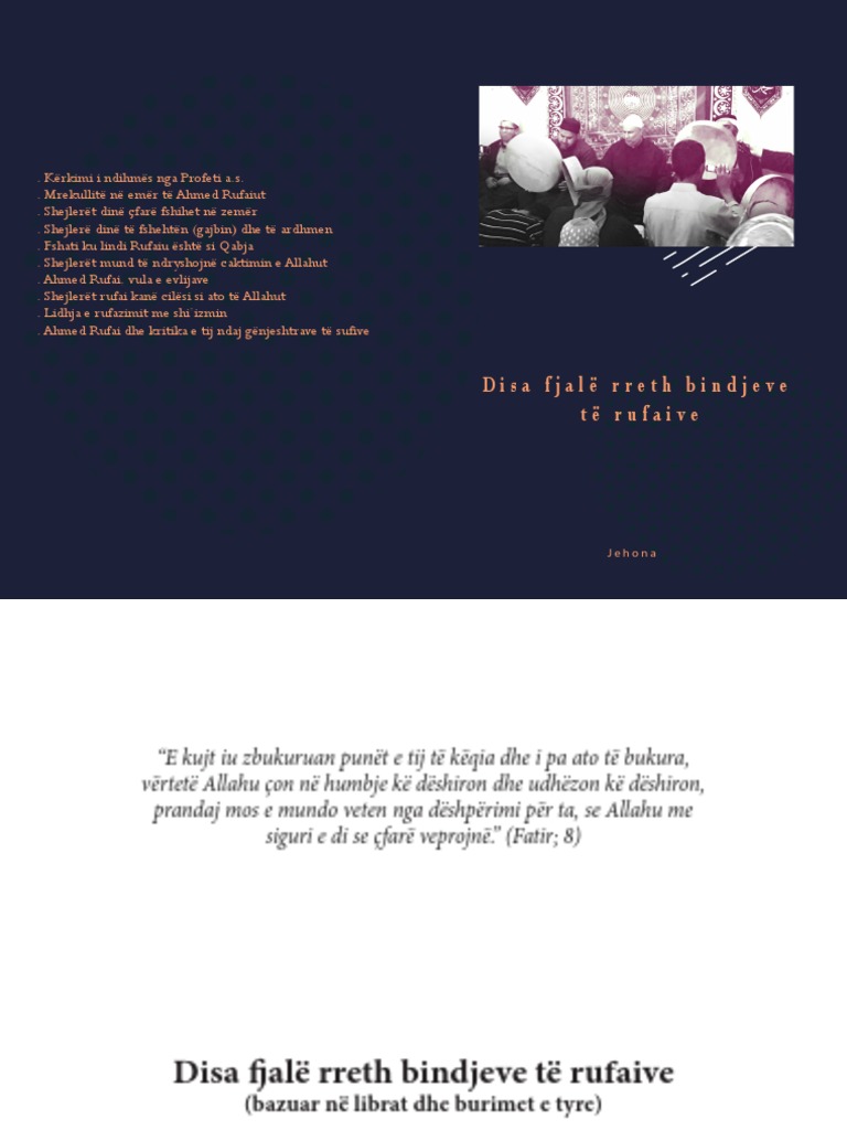 Disa Fjale Rreth Rufainjve | PDF