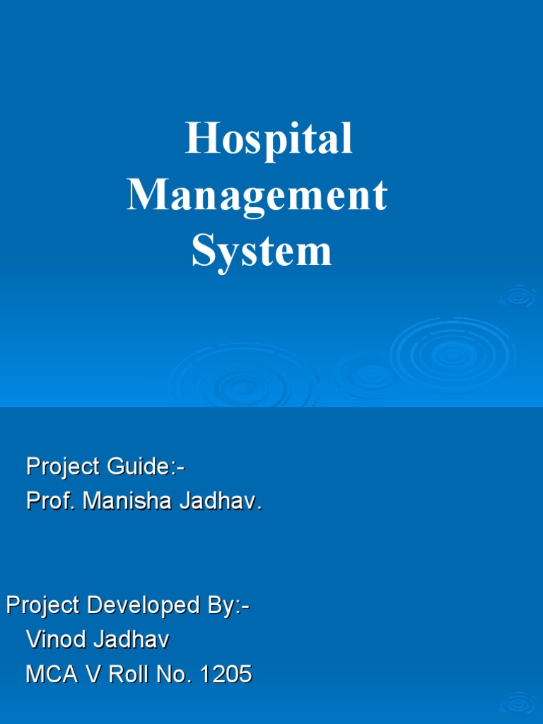 Hospital Management System | PDF | Information Management ...