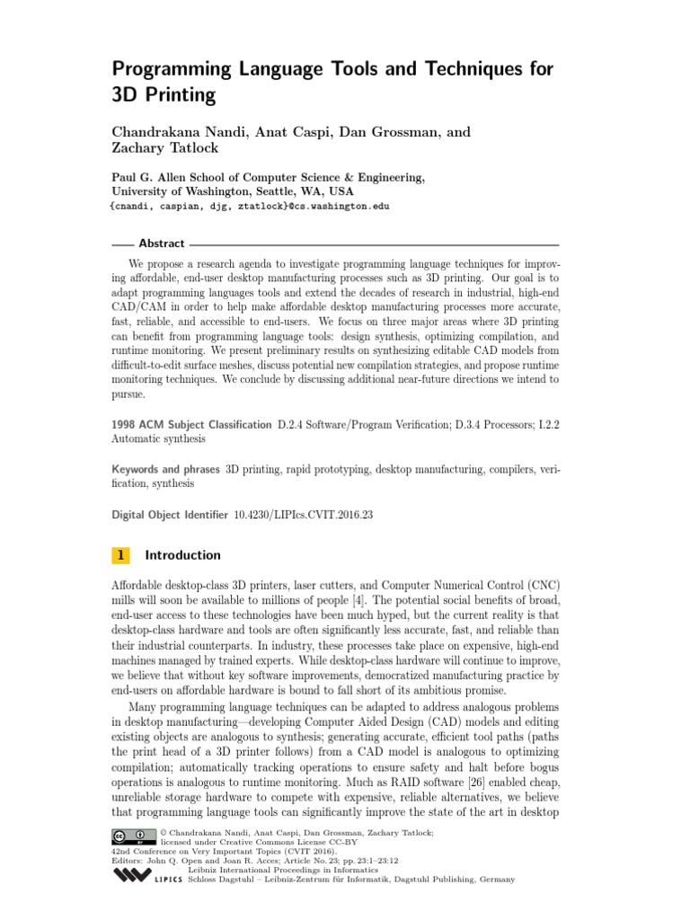 Snapl17 3d Printer | Download Free PDF | 3 D Printing | 3 D Modeling