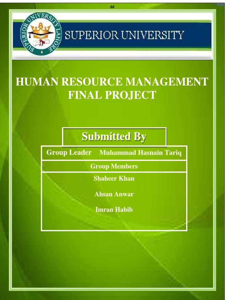 HR Management Project on Ghani Gases | PDF | Human Resource Management ...