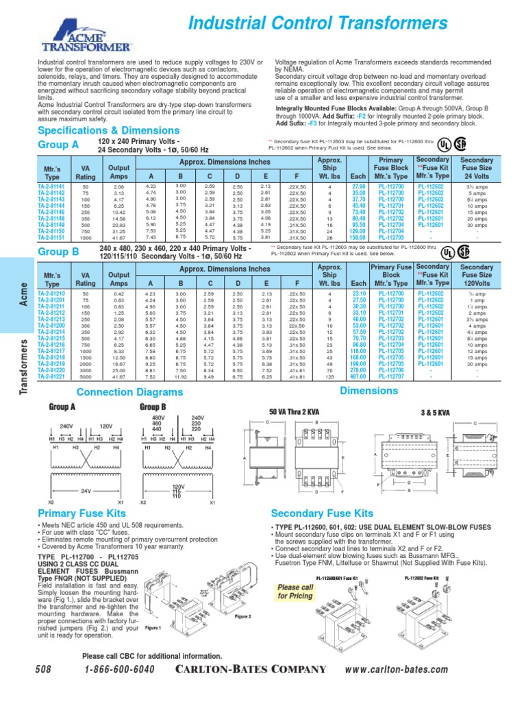Acme Transformer Connection Diagrams [diagram] Electrical Tr