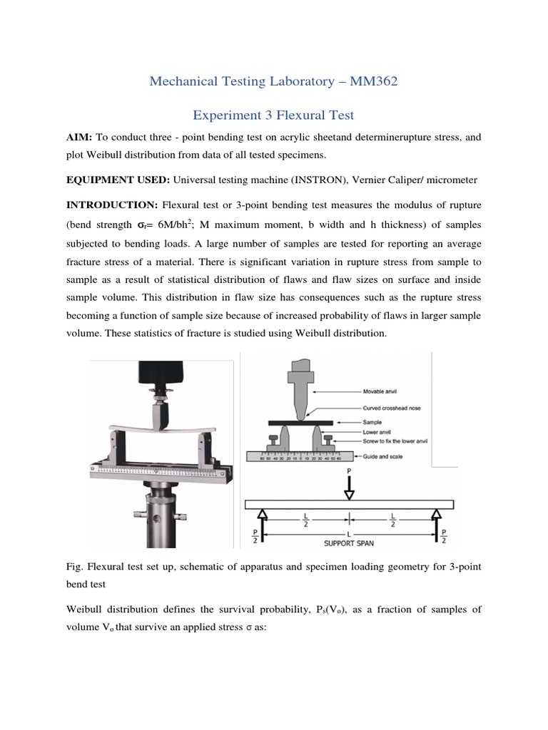 Flexural Test Manual | Fracture | Strength Of Materials