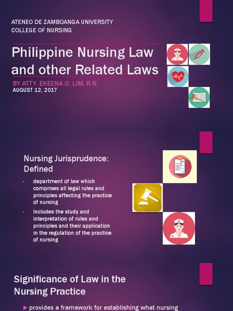 Philippine Nursing Law Overview | PDF | Licensure | Nursing