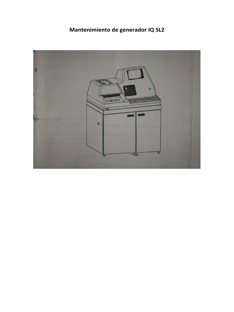 Mantenimiento de Generador IQ SL2 PDF | PDF