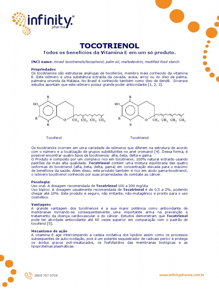 Tocotrienol | PDF | Antioxidante | Medicina Clínica