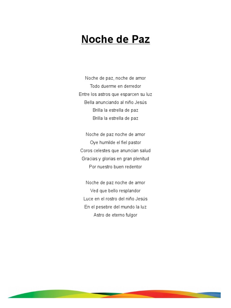 Noche de paz letra